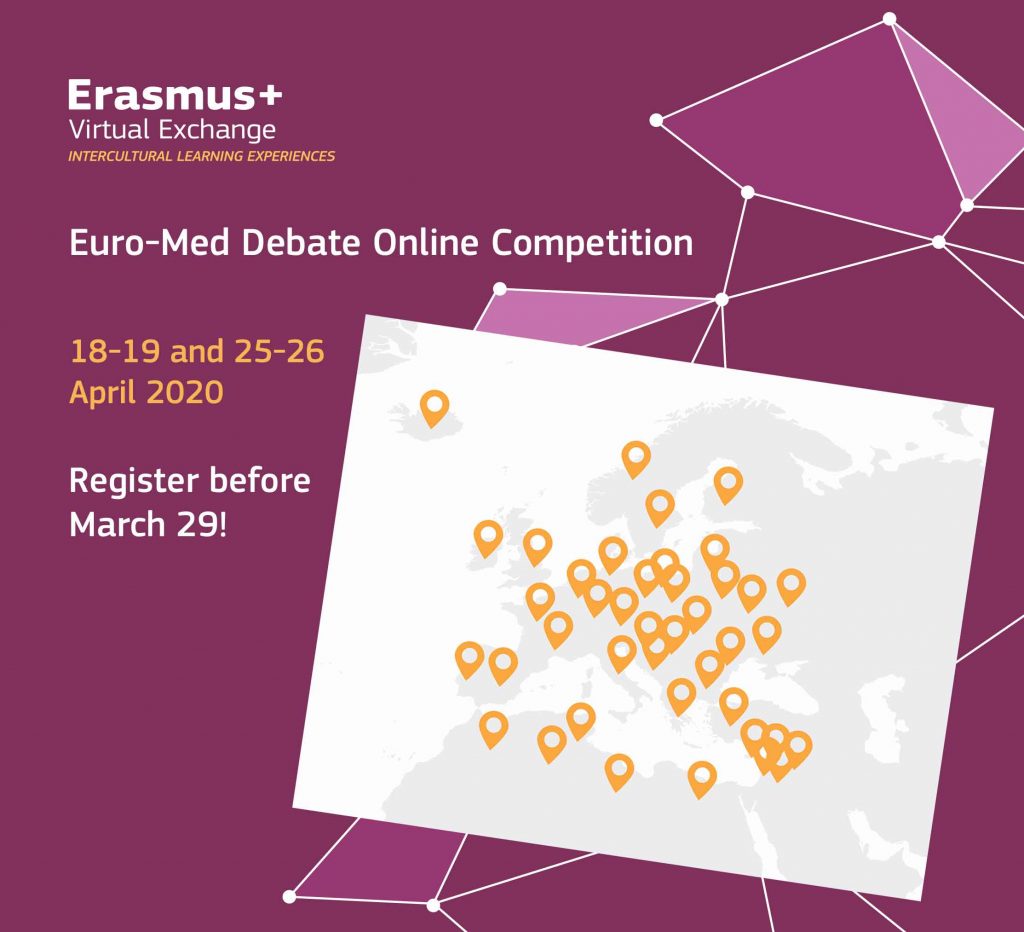 Erasmus+ Virtual Exchange: Second Online Euro-Med Debate Competition - EU Neighbours