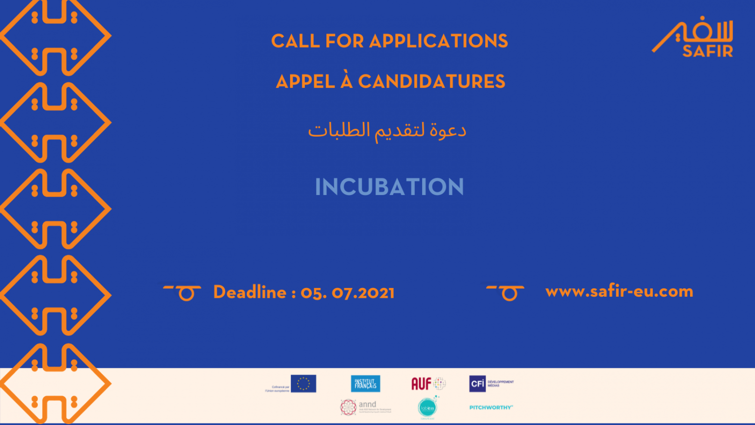 Safir: applications for Incubation Programme now open - EU Neighbours