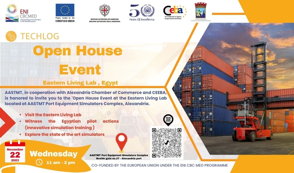TECHLOG Open House Event in Alexandria, Egypt - ENI CBC MED Programme - EU Neighbours