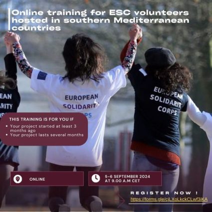 Online training for European Solidarity Corps Volunteers hosted in ...