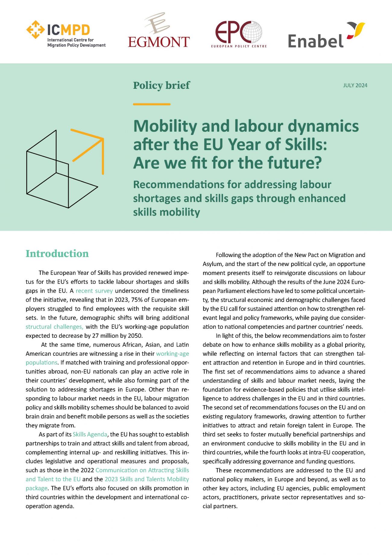 Mobility and labour dynamics after the EU Year of Skills: Are we fit ...
