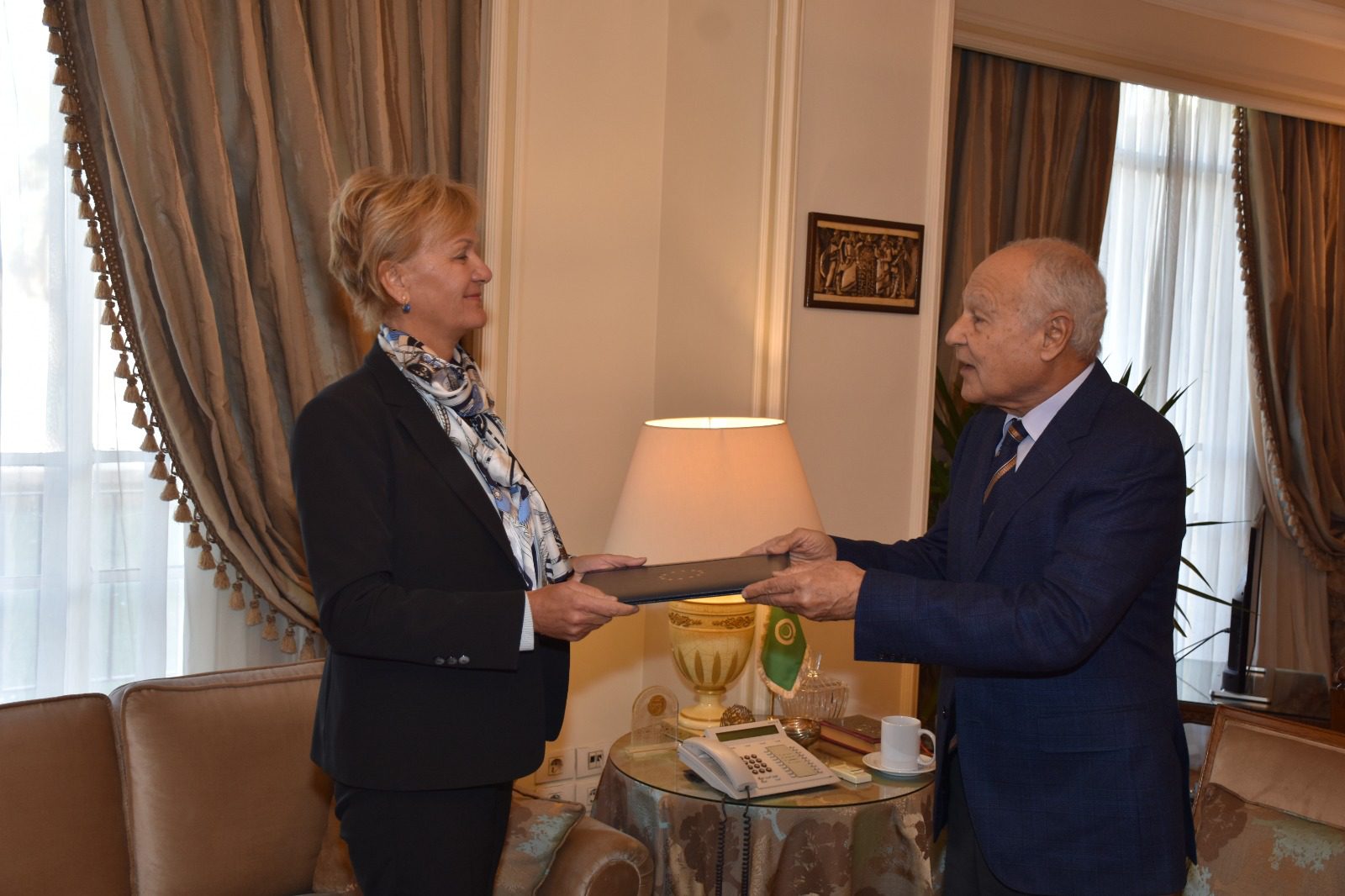 EU Ambassador Angelina Eichhorst presents her credentials to the ...